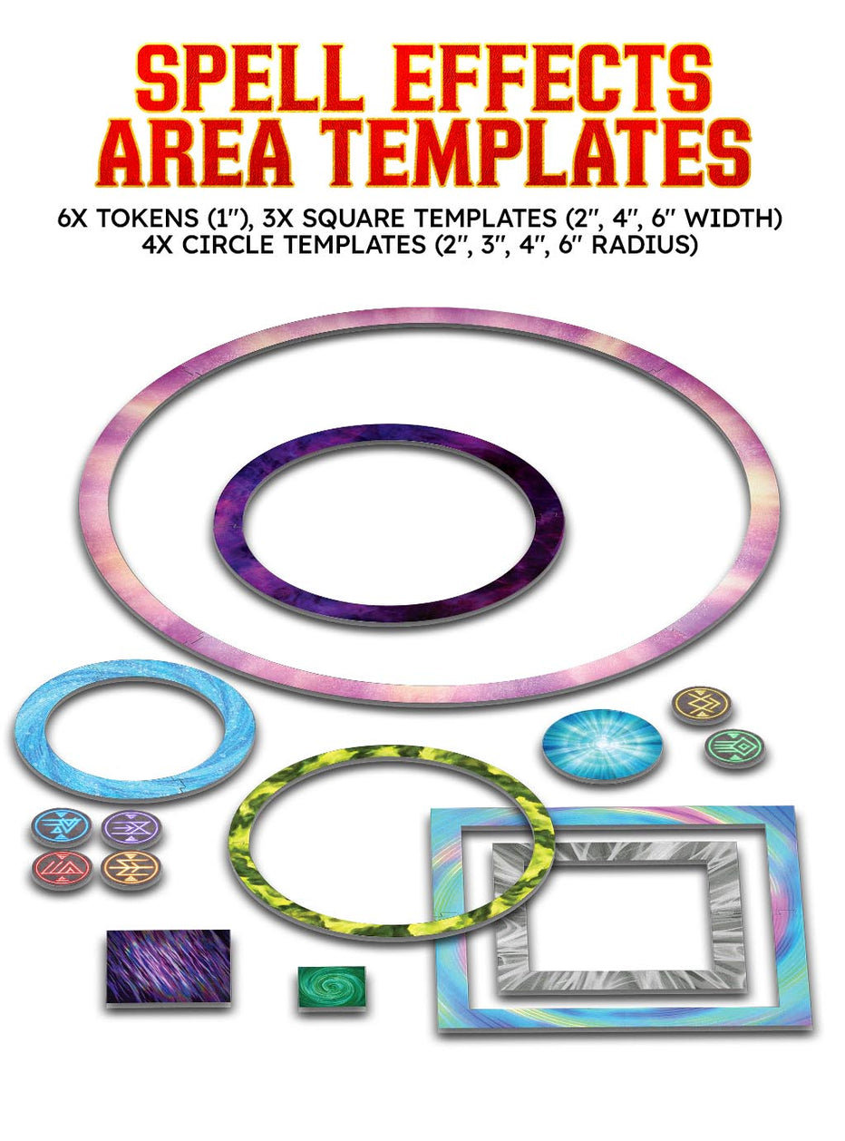 Spell Effects: Area Templates – Skinny Minis