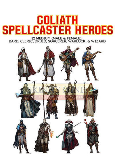 Goliath Spellcaster Heroes – Skinny Minis