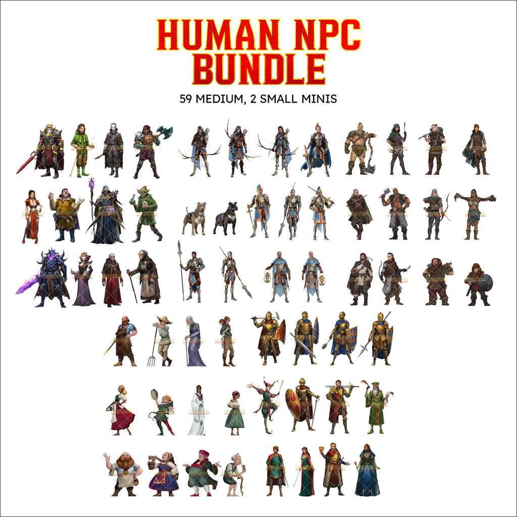 Human NPC Bundle – Skinny Minis