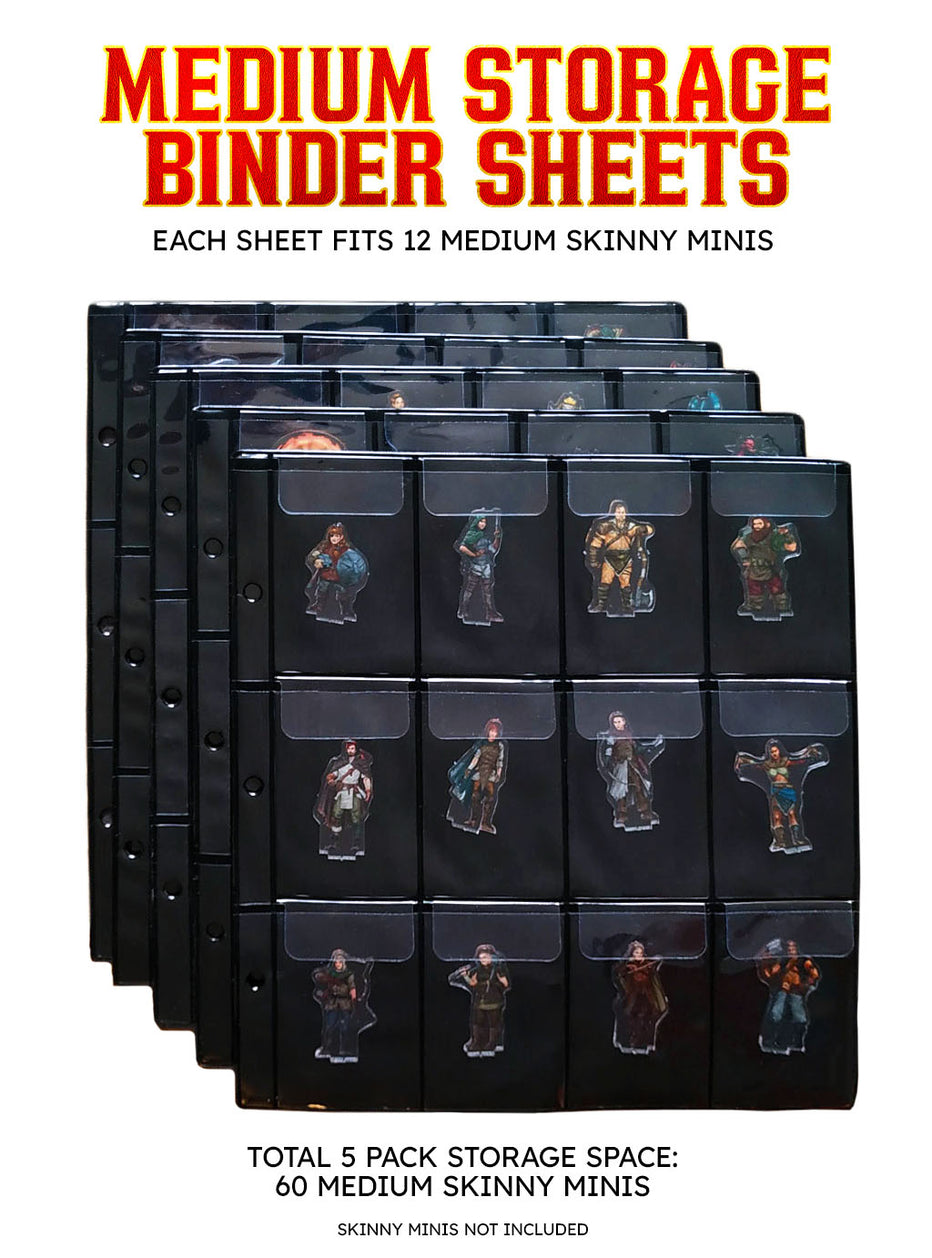 Storage Binder Sheets – Skinny Minis